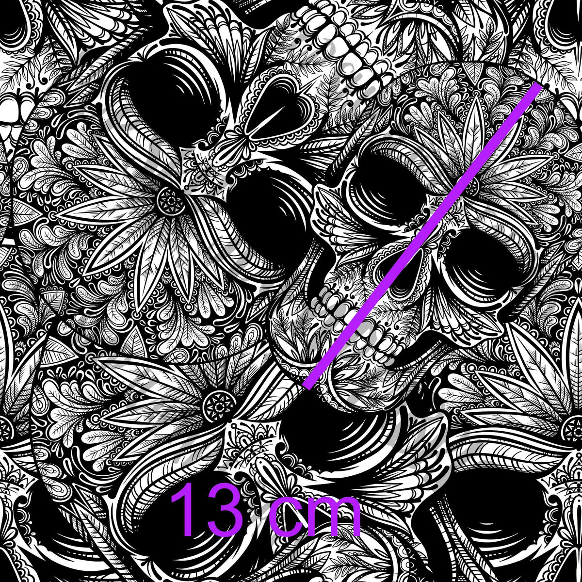 B & W Skulls – Hop Skip Jump Fabrics
